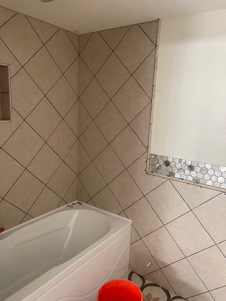 Diagonal and Hexagon Tile Installation - Visual Engagement